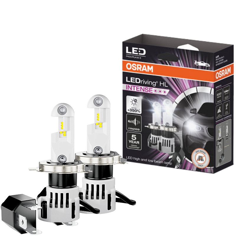 Kiiltovaunusta Osram LEDriving HL Intense H4 polttimot
